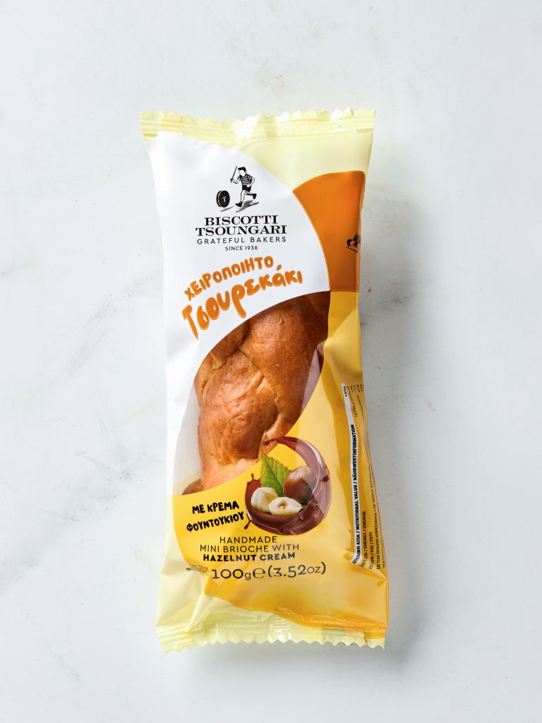 Τσουρεκάκι κρέμα φουντουκιού (100gr) - Biscotti Tsoungari